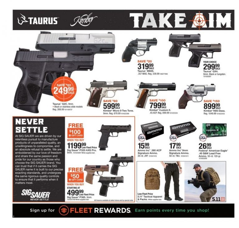 Fleet Farm Firearms & Shooting Event Feb 25 – Mar 12, 2022