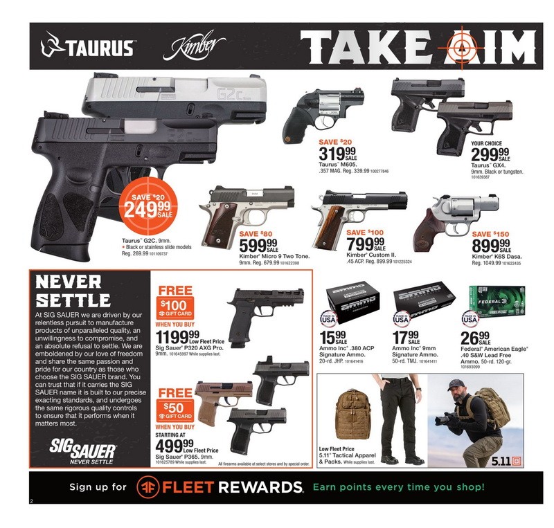 Fleet Farm Firearms & Shooting Event Feb 25 – Mar 12, 2022