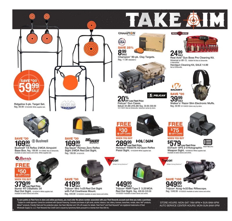 Fleet Farm Firearms & Shooting Event Feb 25 – Mar 12, 2022
