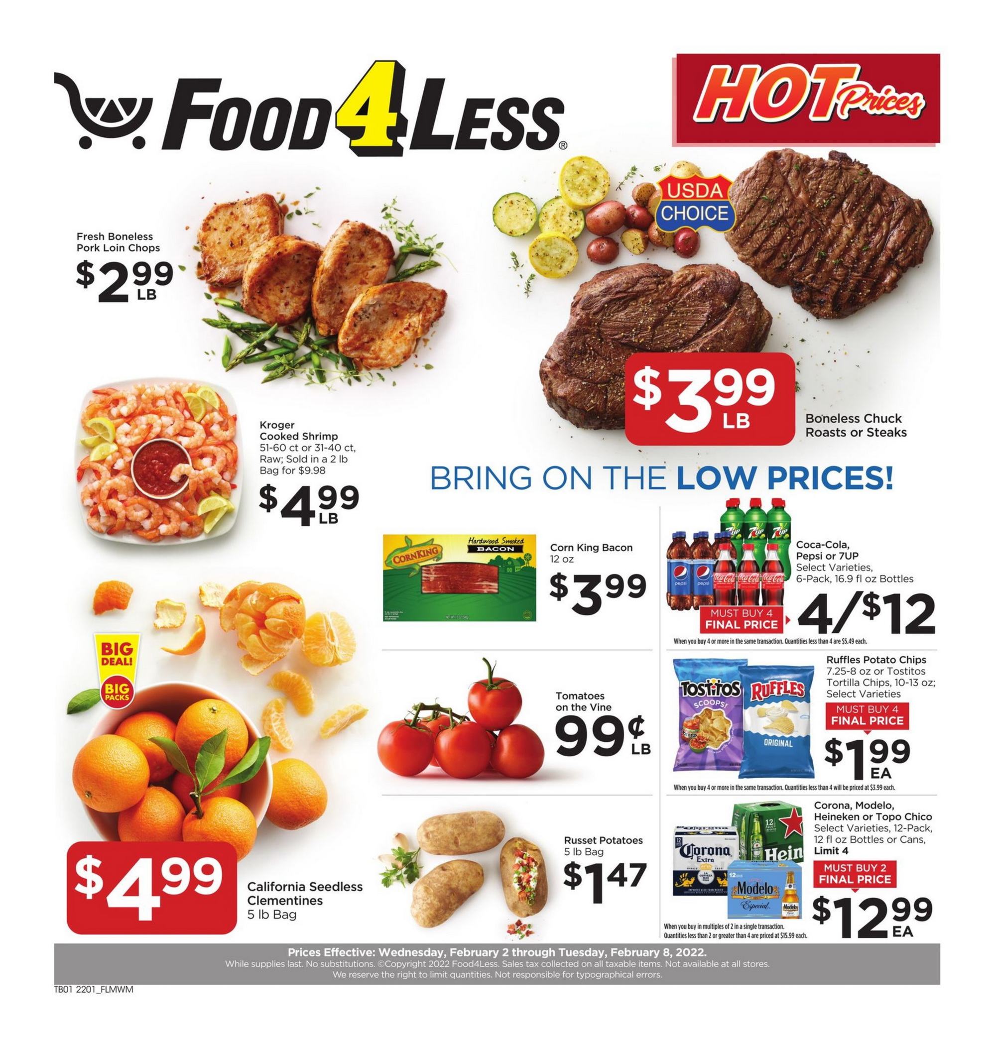 Food 4 Less Weekly Ad Feb 02 – Feb 08, 2022