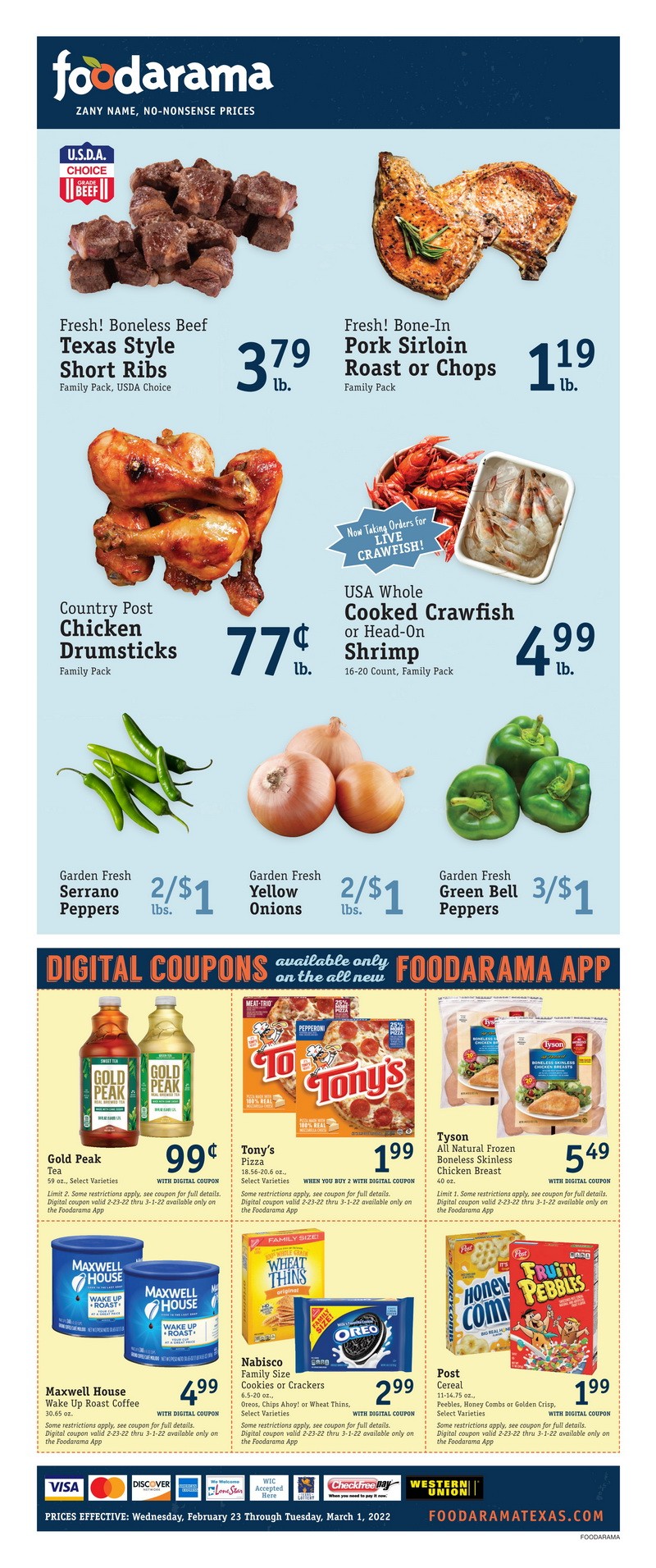 Foodarama Weekly Ad Feb 23 – Mar 01, 2022
