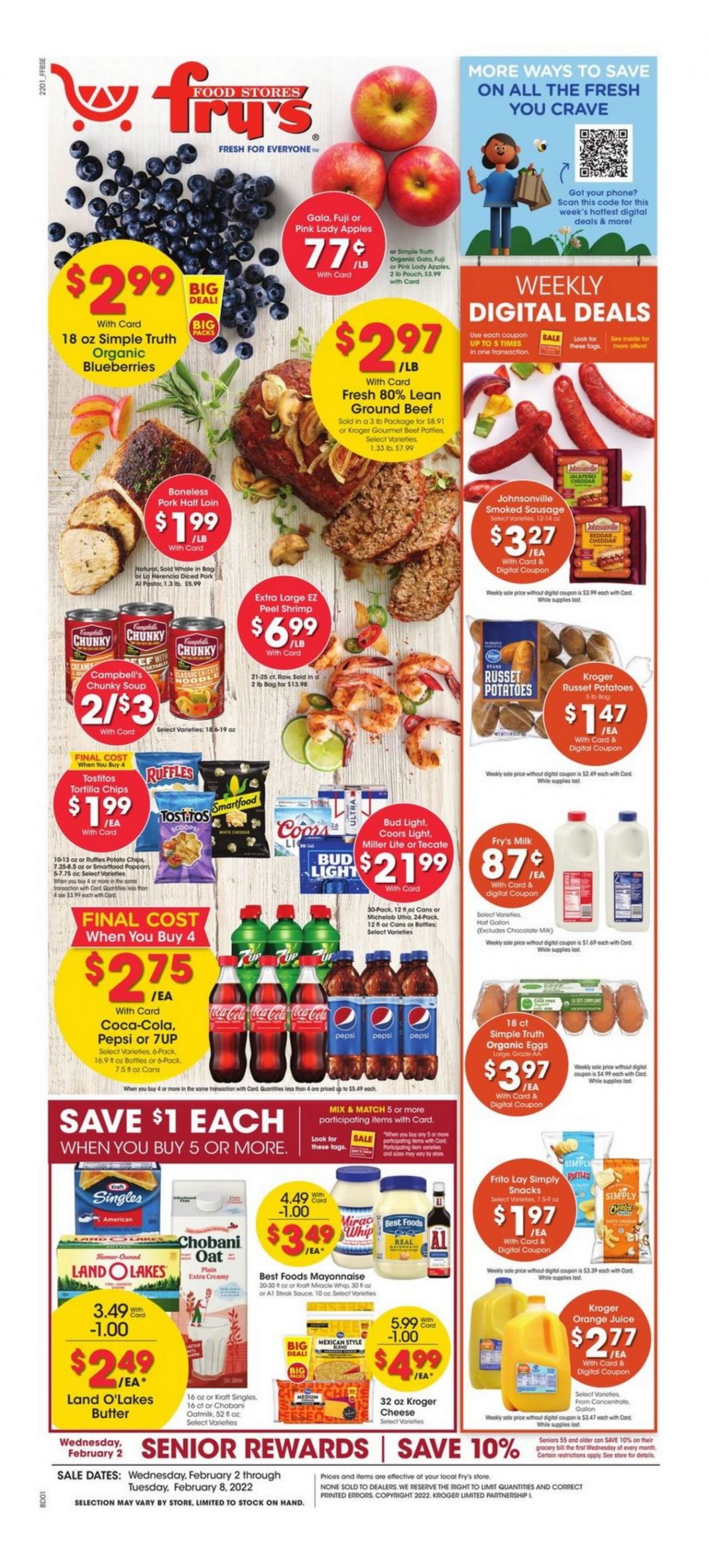 Fry's Food Weekly Ad Feb 02 – Feb 08, 2022
