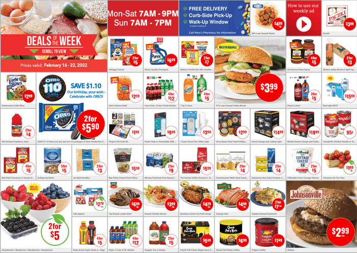 Marc's Weekly Ad Feb 16 – Feb 22, 2022