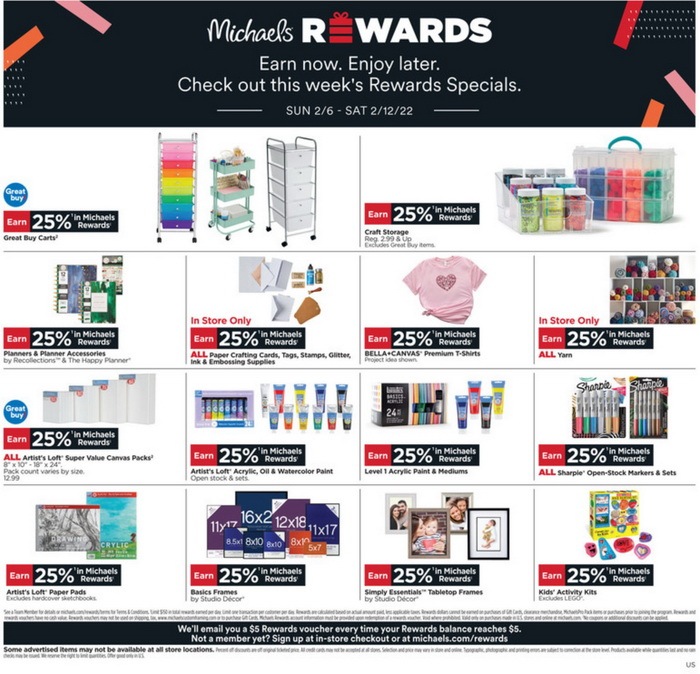 Michaels Weekly Ad Feb 06 – Feb 12, 2022 (Valentine's Day Promotion ...