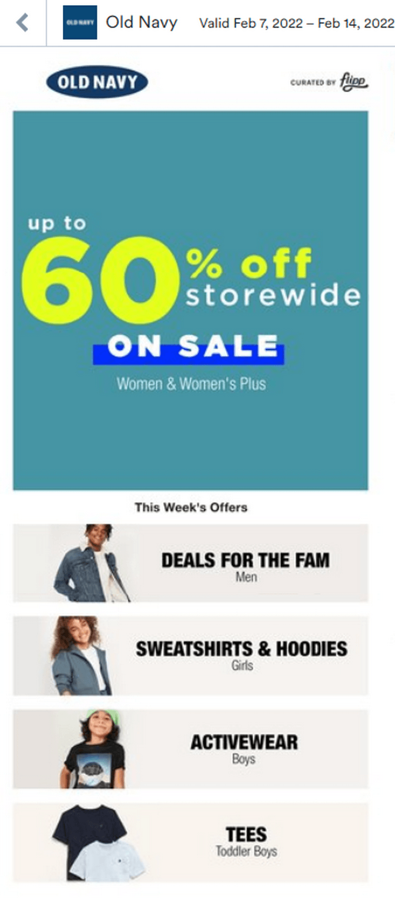 Old Navy Weekly Ad Feb 07 – Feb 14, 2022
