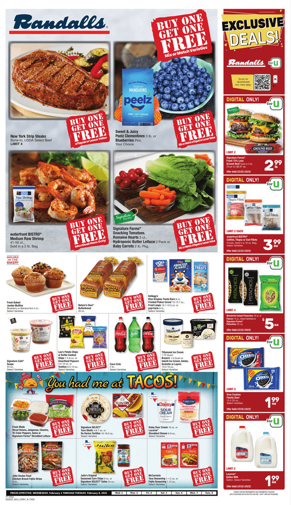 Randalls Weekly Ad Feb 02 – Feb 08, 2022