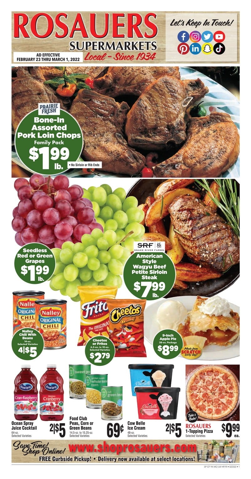 Rosauers Weekly Ad Feb 23 – Mar 01, 2022
