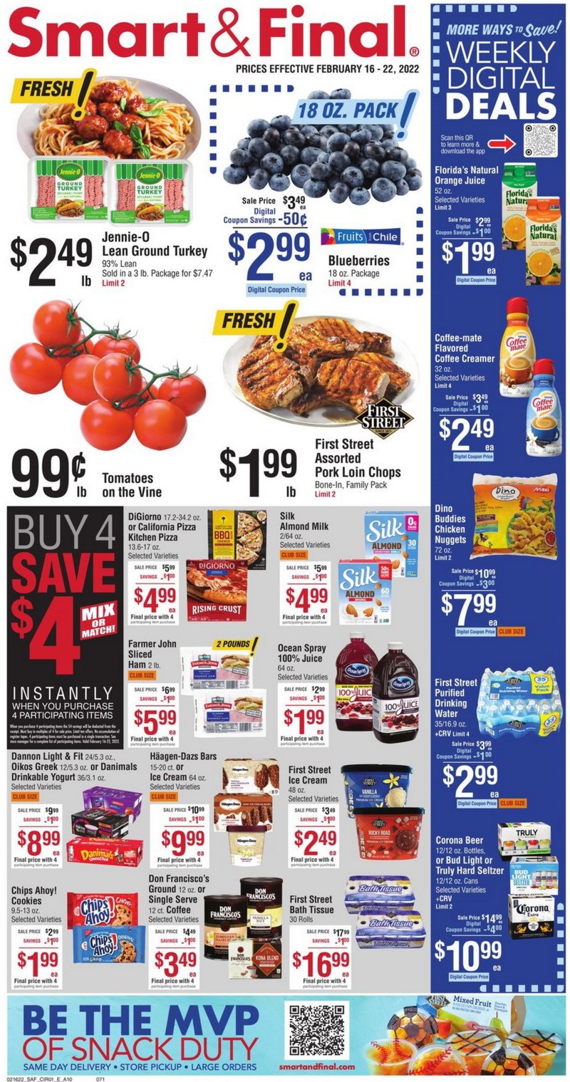 Smart & Final Weekly Ad Feb 16 – Feb 22, 2022