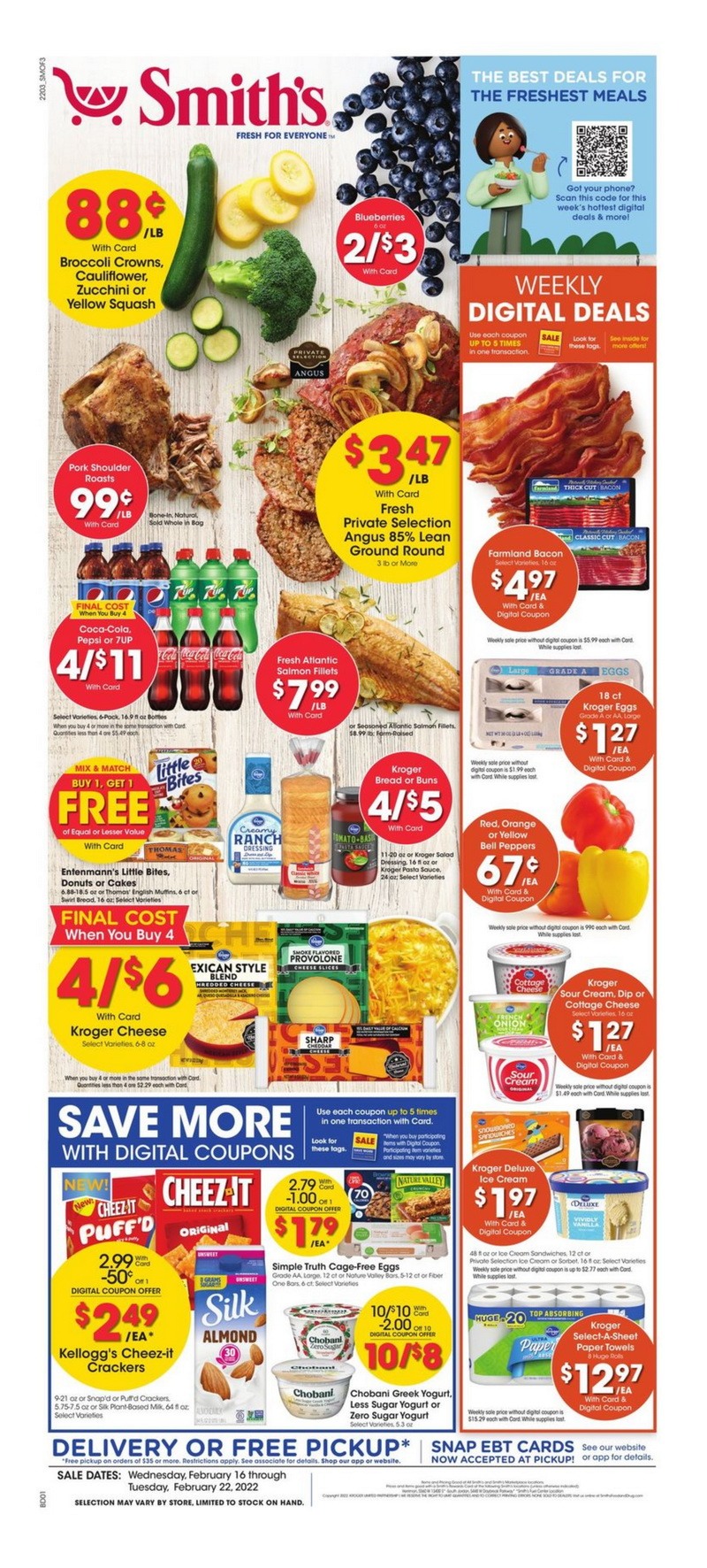 Smith's Food and Drug Weekly Ad Feb 16 – Feb 22, 2022
