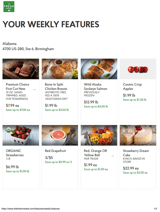 The Fresh Market Weekly Ad Feb 16 – Feb 22, 2022
