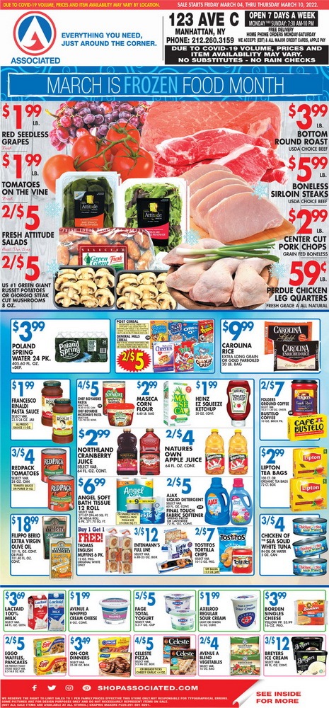 Associated Supermarkets Weekly Ad Mar 04 – Mar 10, 2022
