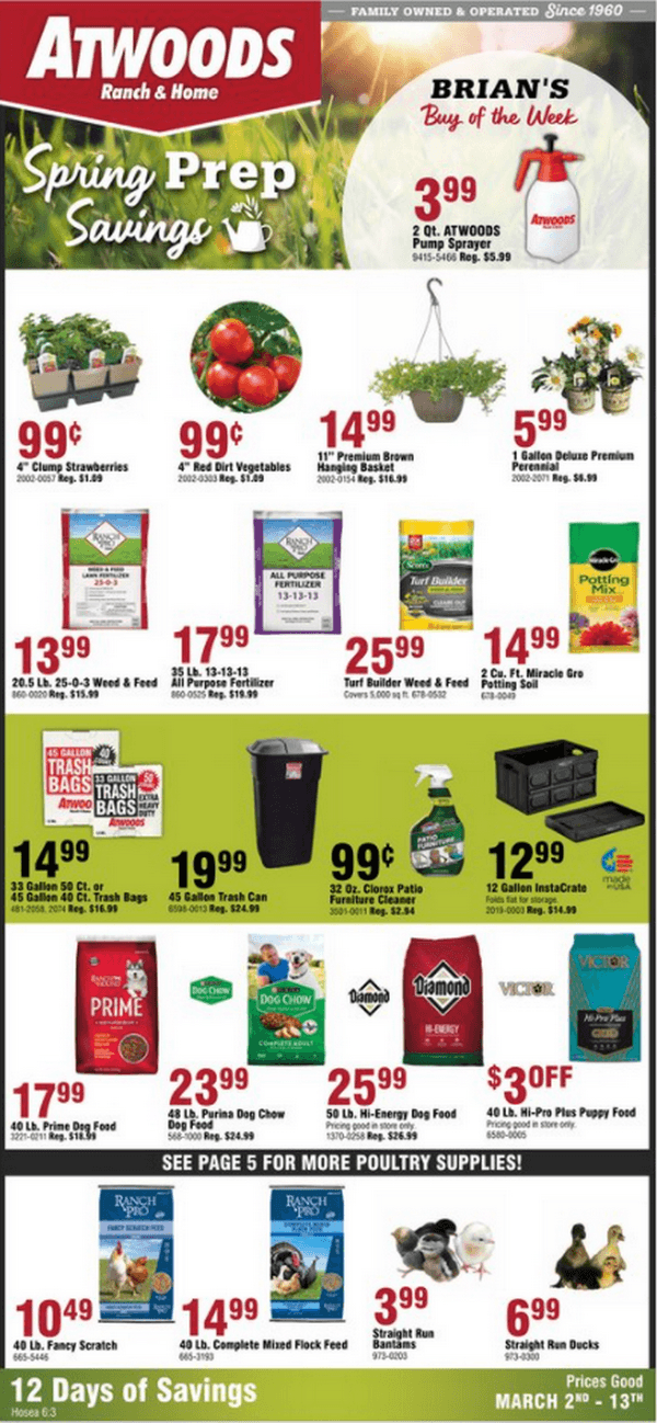 Atwoods Weekly Ad Mar 02- Mar 13, 2022