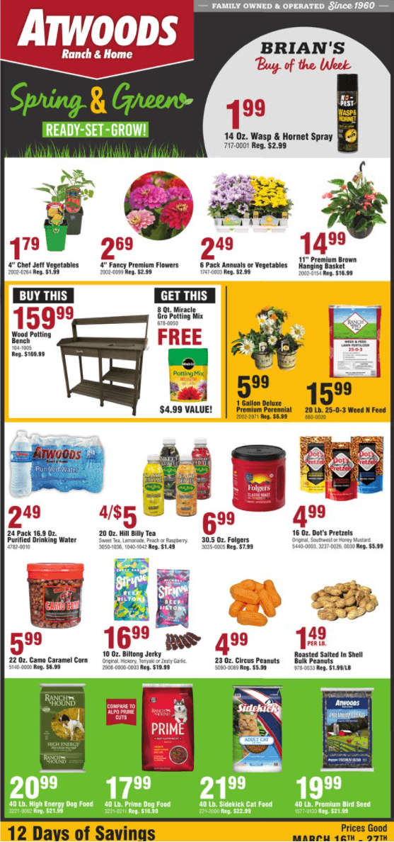 Atwoods Weekly Ad Mar 16- Mar 27, 2022