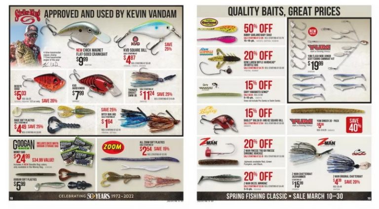 Bass Pro Shops Spring Fishing Sale Mar 10 – Mar 30, 2022