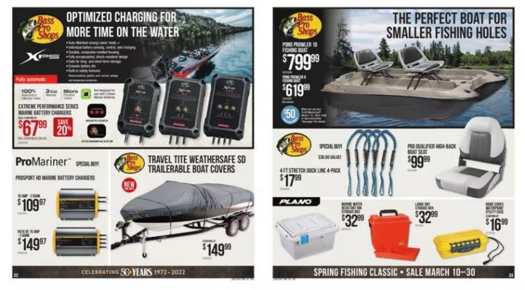 Bass Pro Shops Spring Fishing Sale Mar 10 – Mar 30, 2022