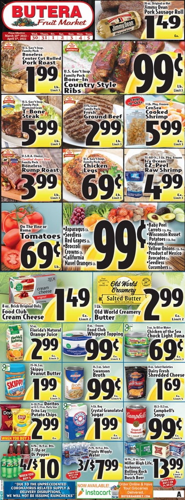 Butera Weekly Ad Mar 30 – Apr 05, 2022