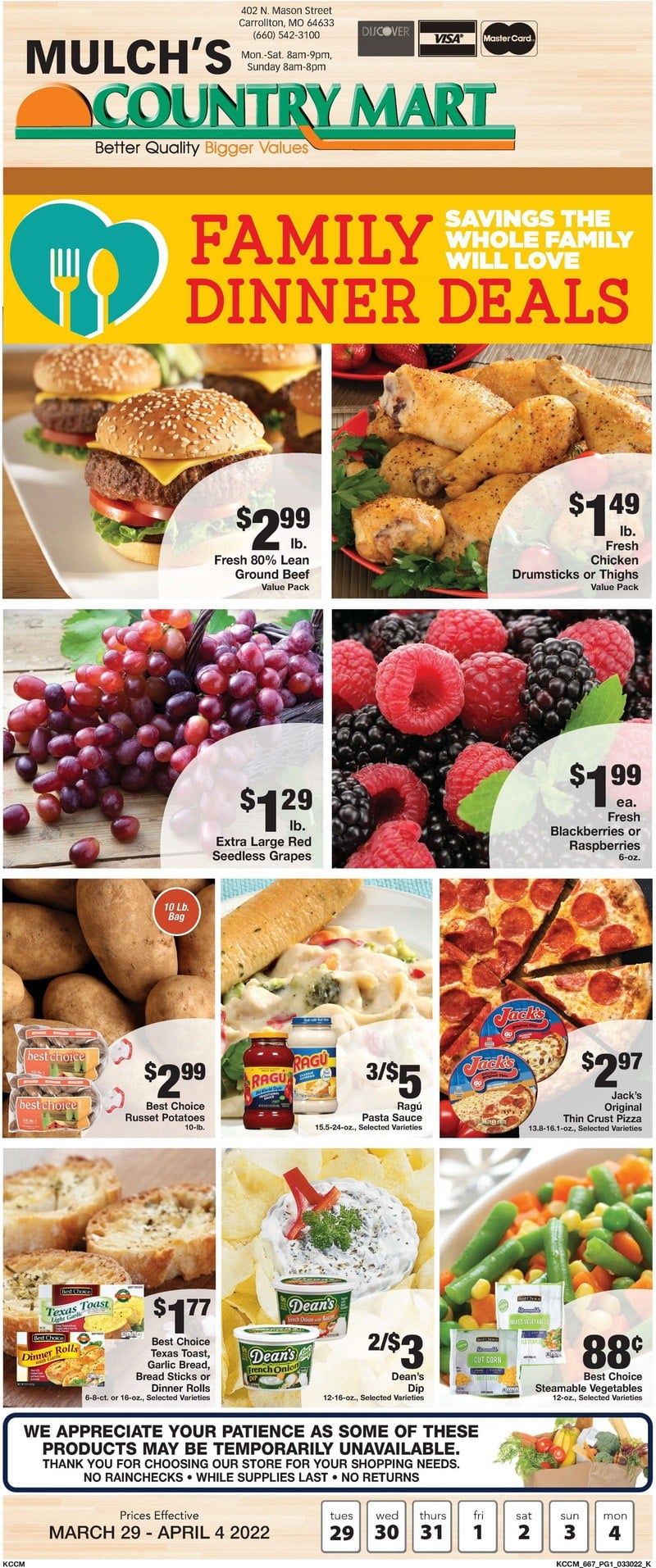 Country Mart Weekly Ad Mar 29 – Apr 04, 2022
