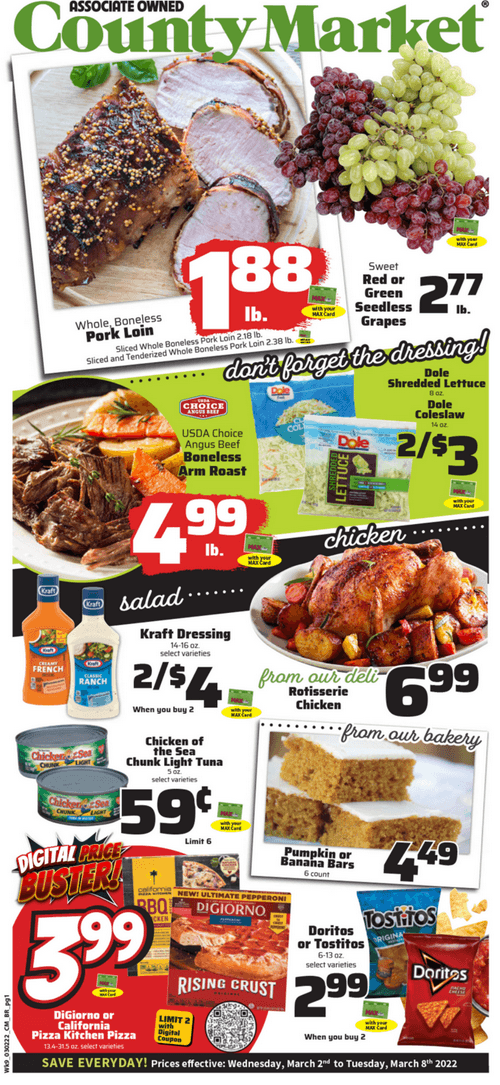 County Market Weekly Ad Mar 02 – Mar 08, 2022