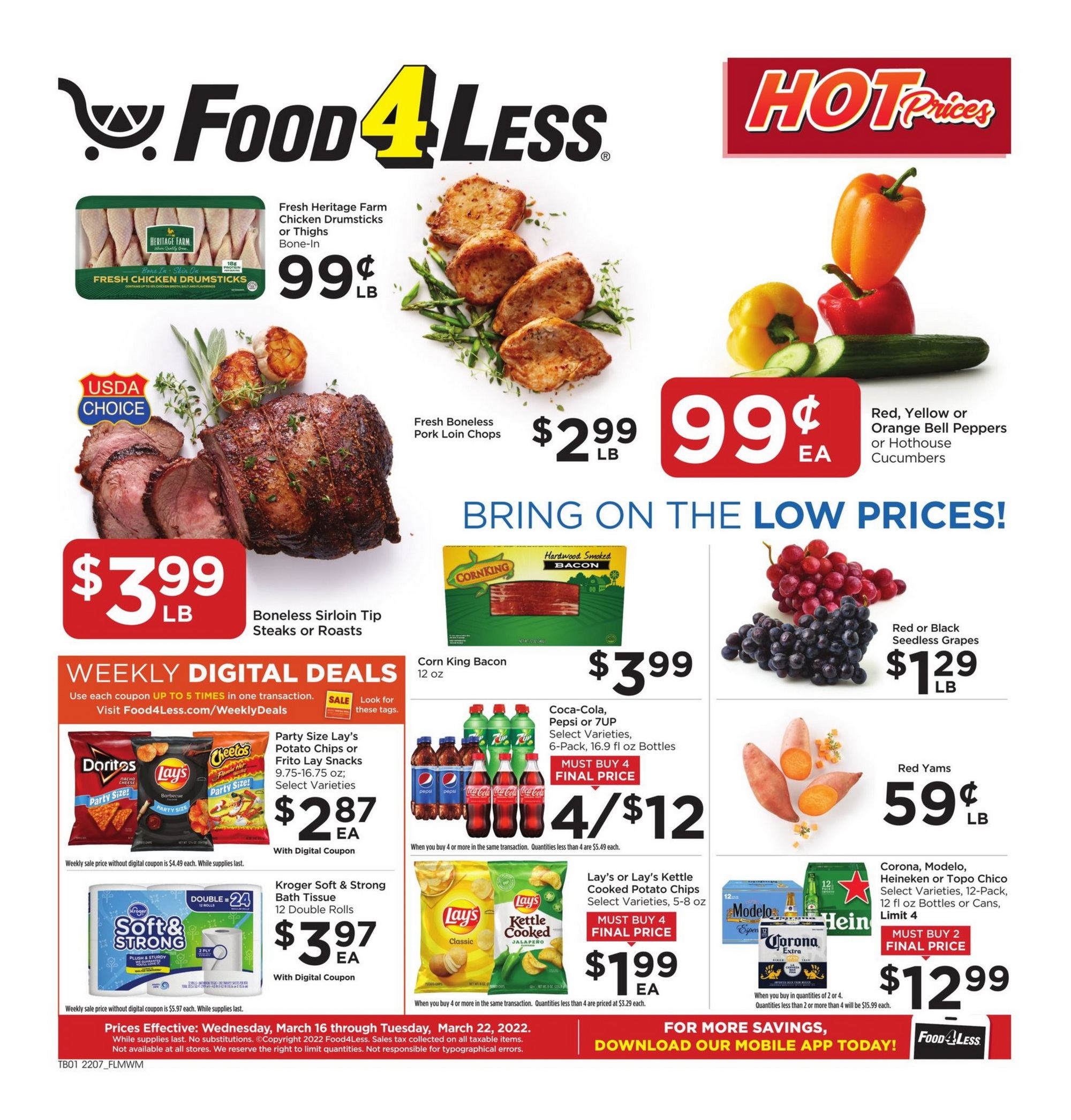 Food 4 Less Weekly Ad Mar 16 – Mar 22, 2022