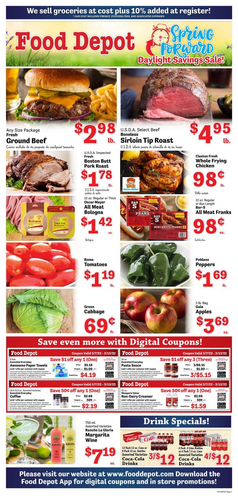 Food Depot Weekly Ad Mar 07 – Mar 13, 2022