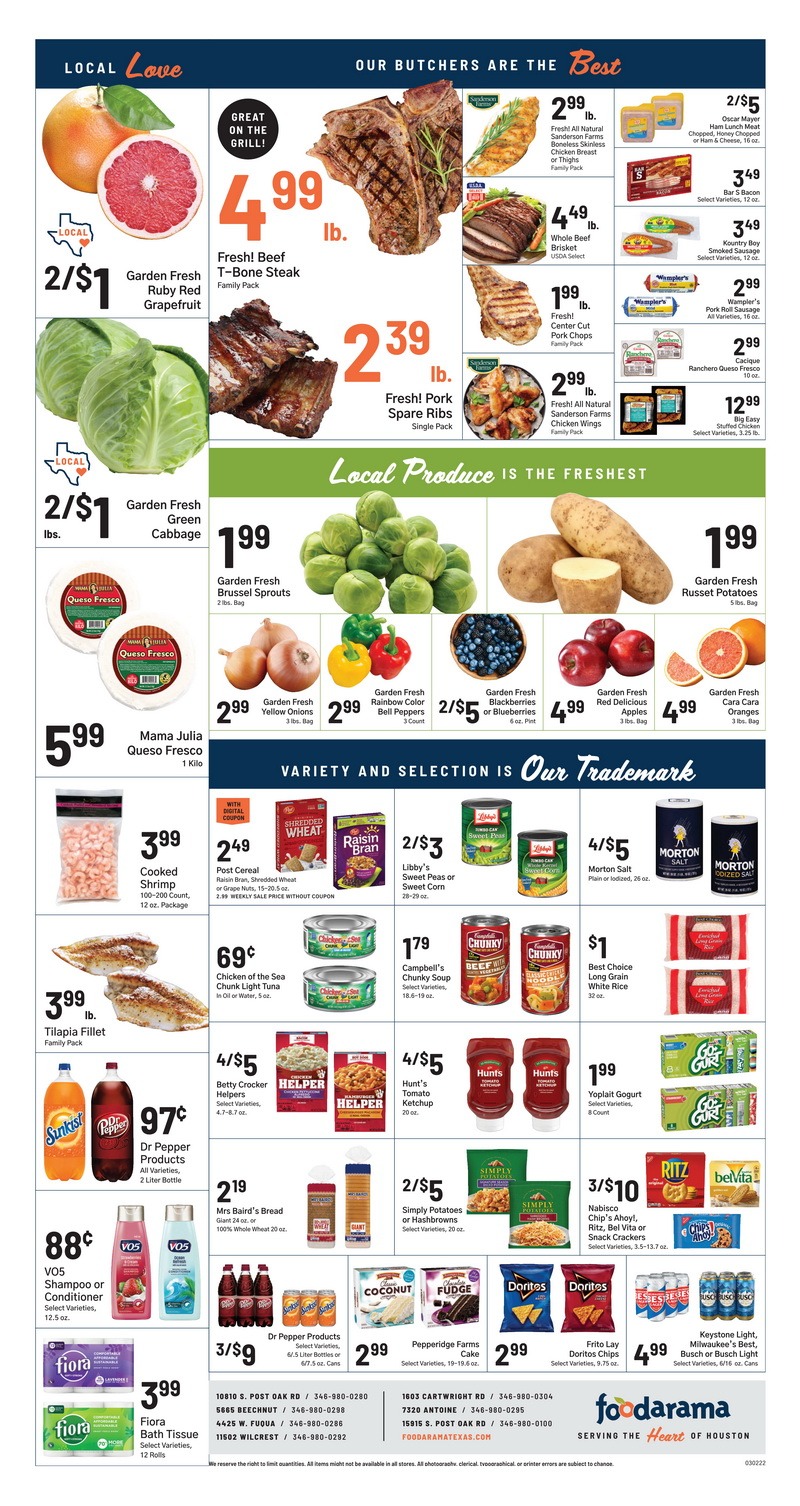Foodarama Weekly Ad Mar 02 – Mar 08, 2022