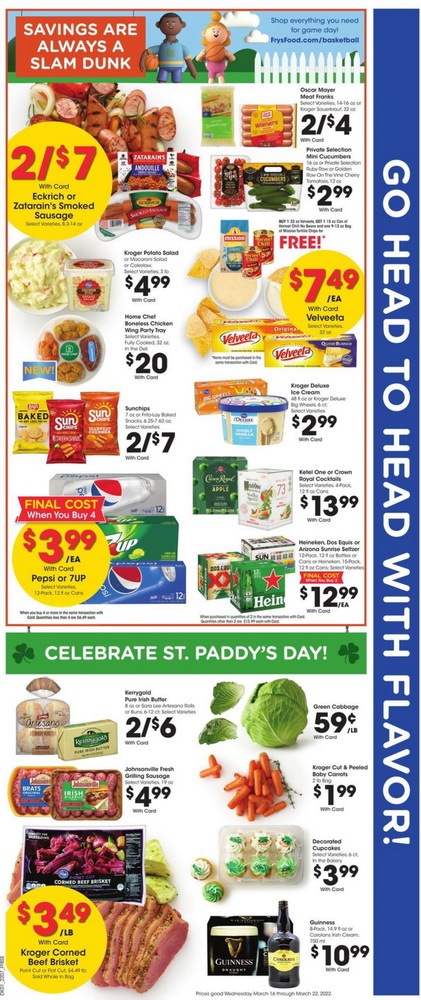 Fry's Food Weekly Ad Mar 16 – Mar 22, 2022 (Easter Promotion Included)