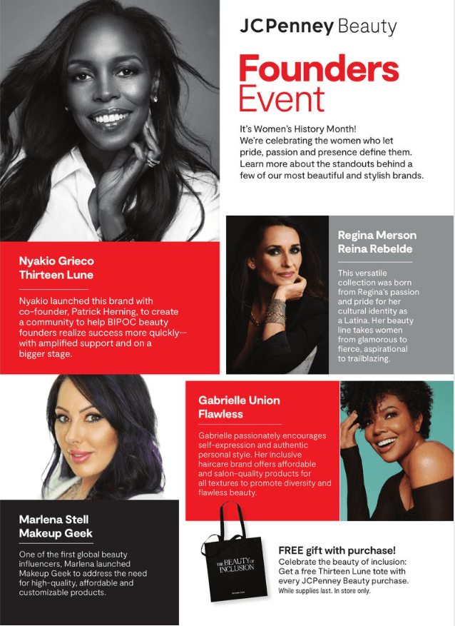 JCPenney Spring Beauty Event Mar 07 – Mar 20, 2022