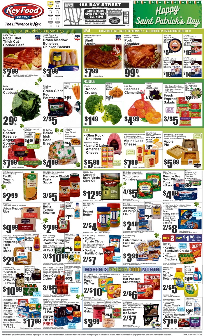 Key Food Weekly Ad Mar 11 – Mar 17, 2022