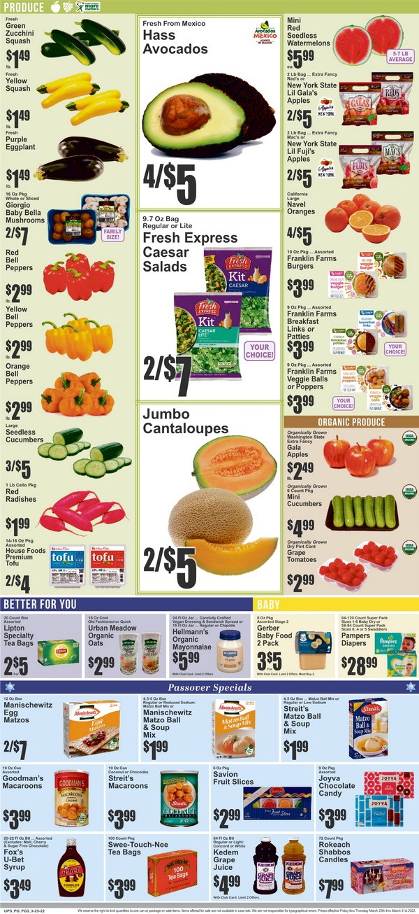 Key Food Weekly Ad Mar 25 – Mar 31, 2022