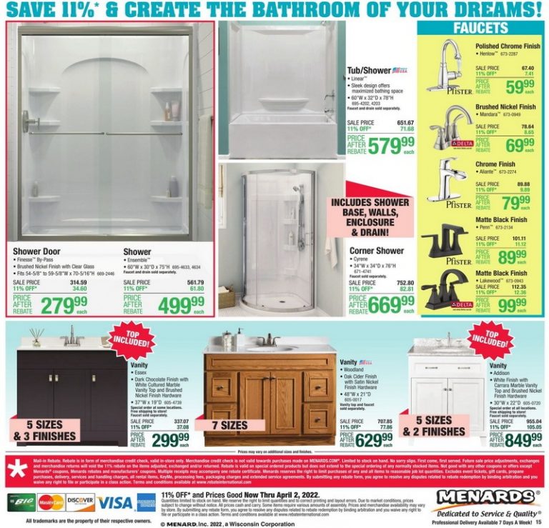 Menards Weekly Ad Mar 24 – Apr 02, 2022