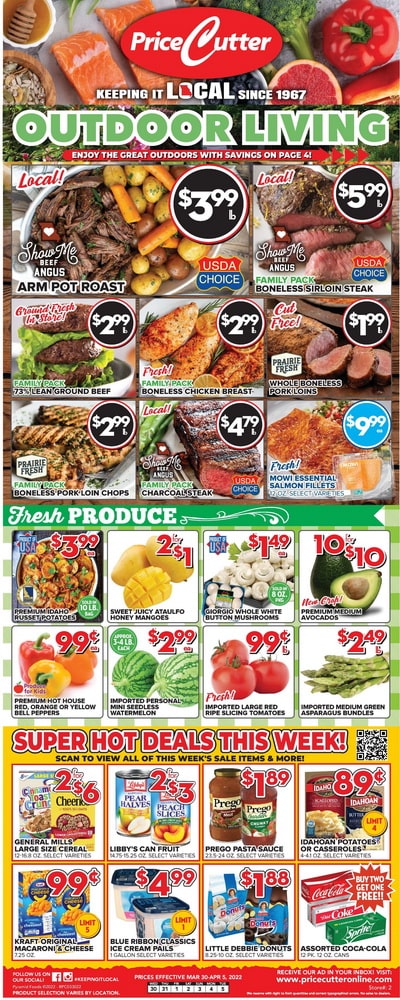 Price Cutter Weekly Ad Mar 30 – Apr 05, 2022