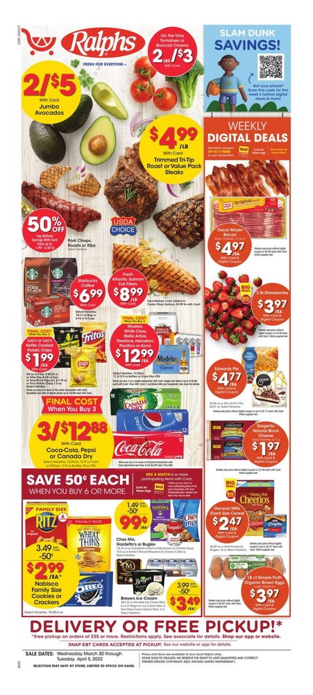 Ralphs Weekly Flyer Mar 30 – Apr 05, 2022 (Easter Promotion Included)