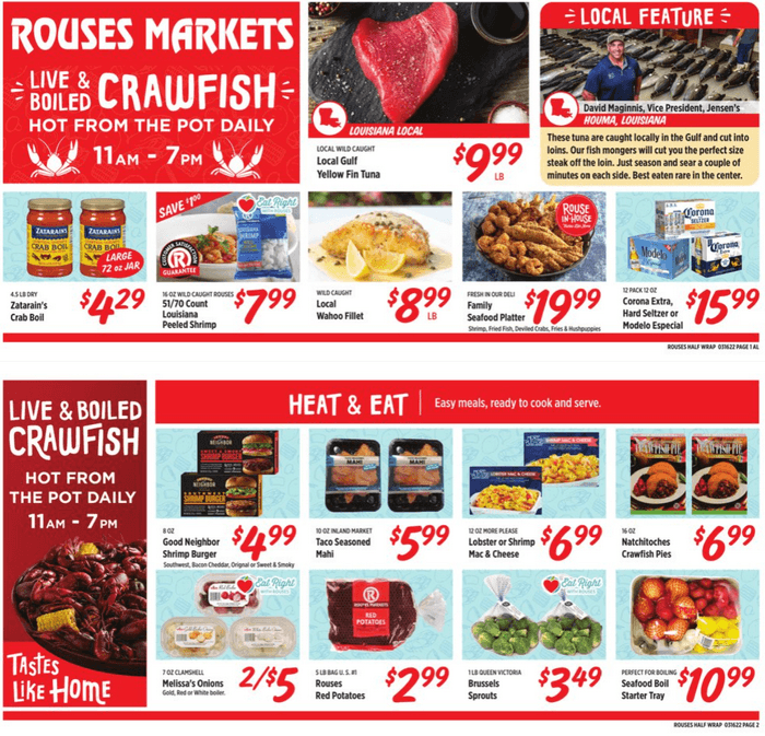 Rouses Weekly Ad Mar 16 – Mar 22, 2022