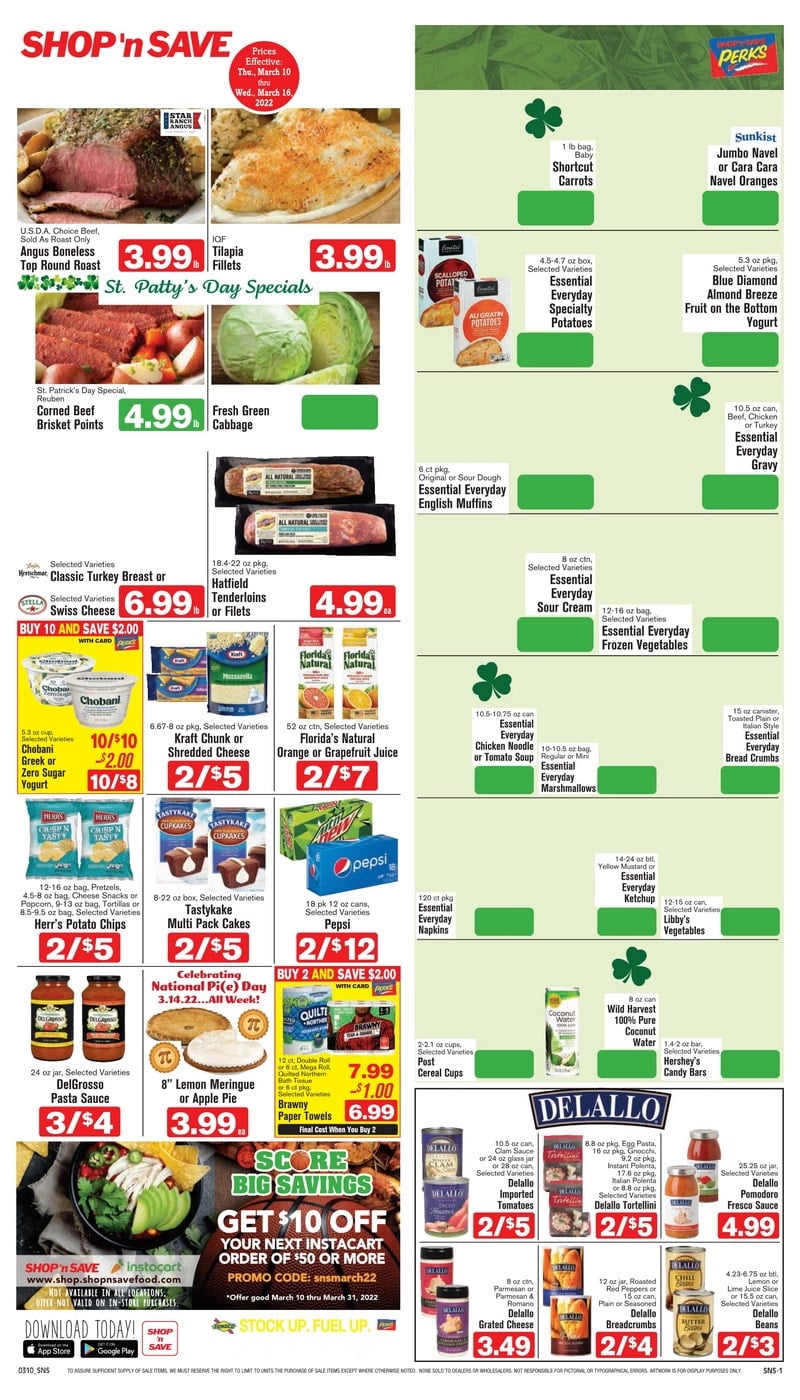 SHOP 'n SAVE Weekly Ad Mar 10 – Mar 16, 2022