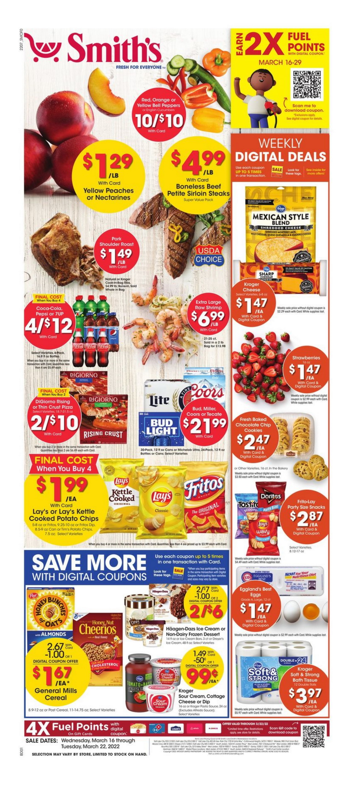 Smith's Food and Drug Weekly Ad Mar 16 – Mar 22, 2022