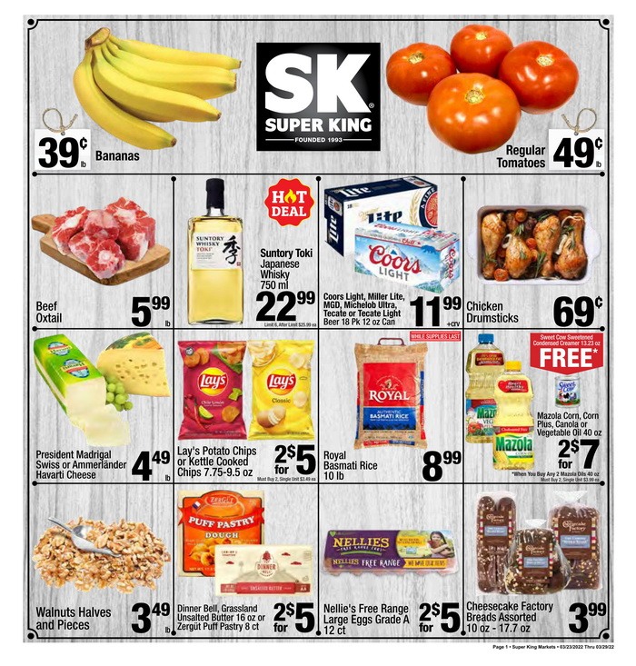 Super King Weekly Ad Mar 23 – Mar 29, 2022