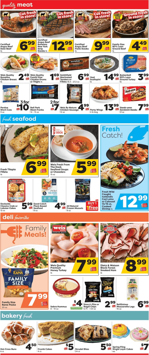 Weis Markets Weekly Sale Mar 24 – Mar 31, 2022