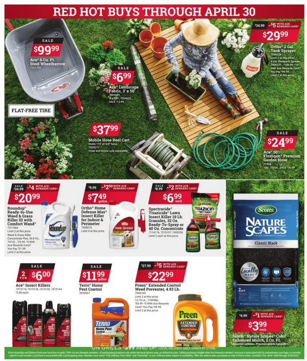 ACE Hardware Spring Sale Apr 13 – Apr 25, 2022
