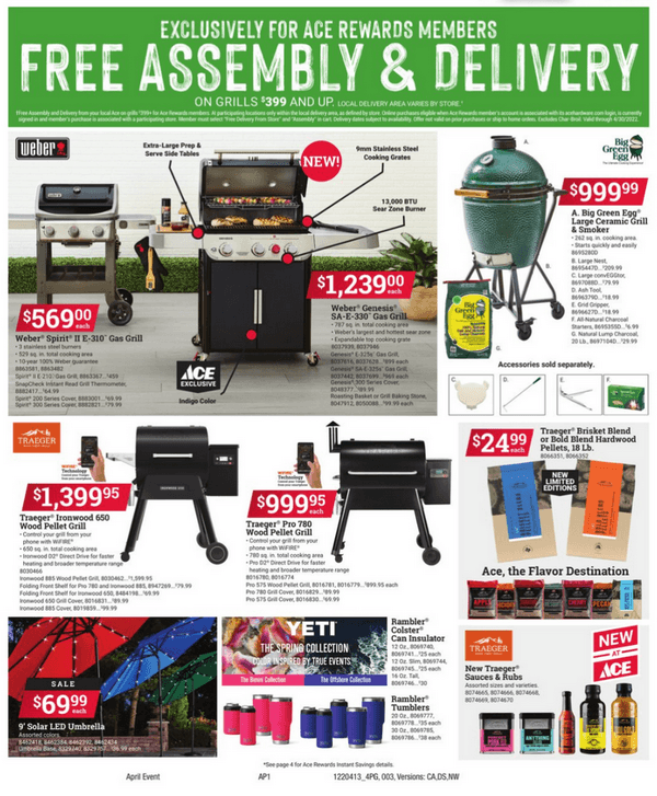 ACE Hardware Spring Sale Apr 13 – Apr 25, 2022