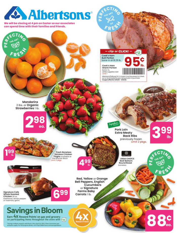 Albertsons Weekly Ad Apr 13 – Apr 19, 2022 (Easter Promotion Included)