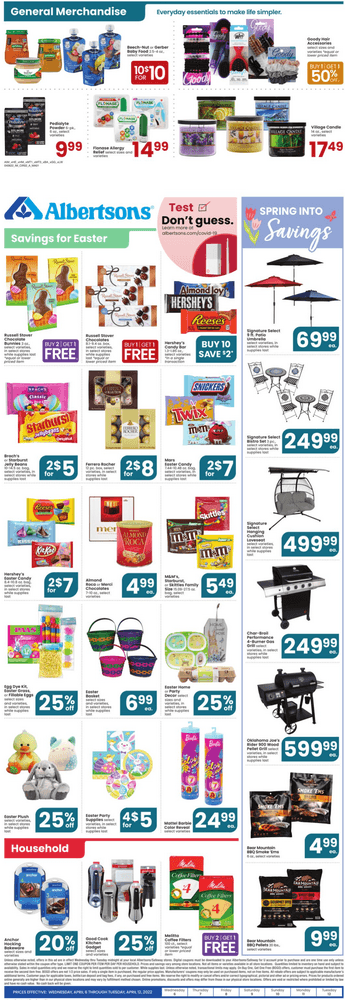 Albertsons Weekly Ad Apr 13 – Apr 19, 2022 (Easter Promotion Included)