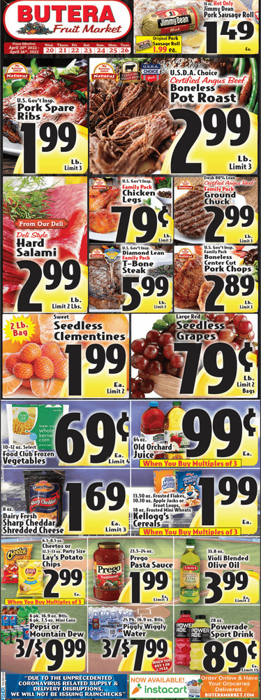 Butera Weekly Ad Apr 20 – Apr 26, 2022