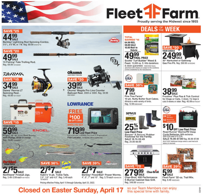 Fleet Farm Weekly Ad Apr 15 – Apr 23, 2022