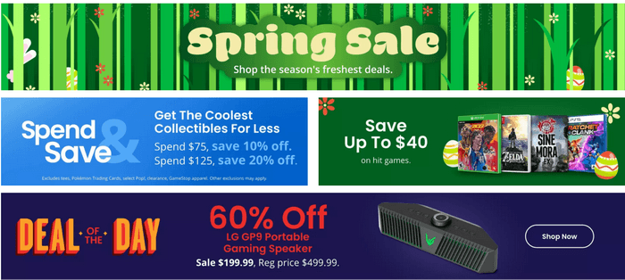 GameStop Spring Sale