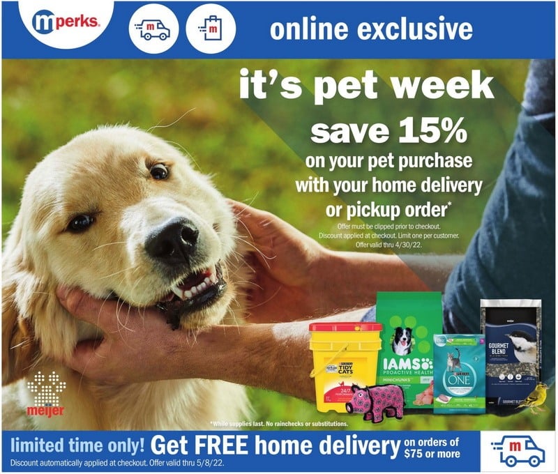 Meijer Pets Ad Apr 24 – Apr 30, 2022