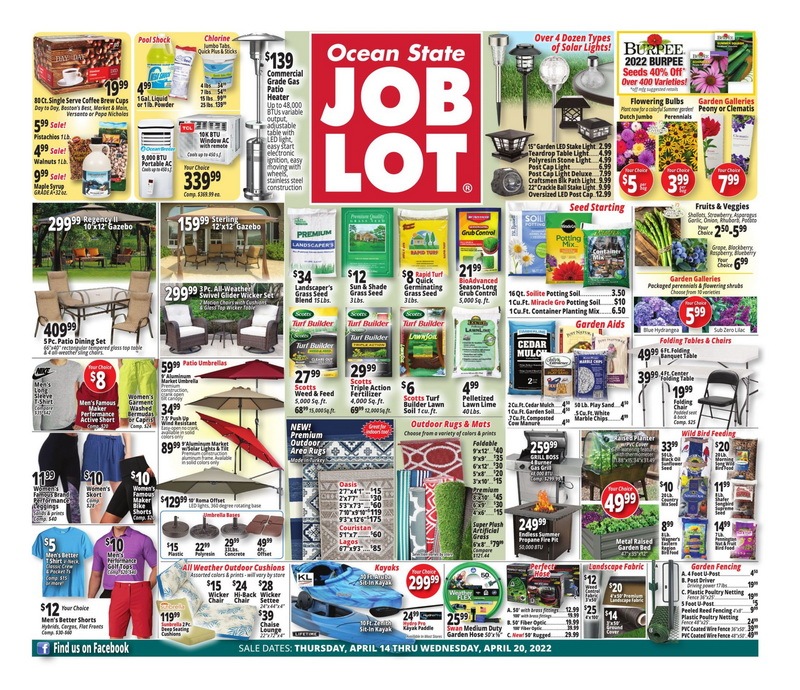 Ocean State Job Lot Weekly Ad Apr 14 – Apr 20, 2022