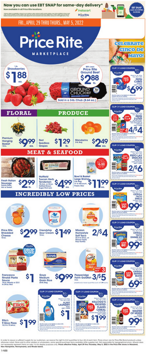 Price Rite Weekly Ad Apr 29 – May 05, 2022