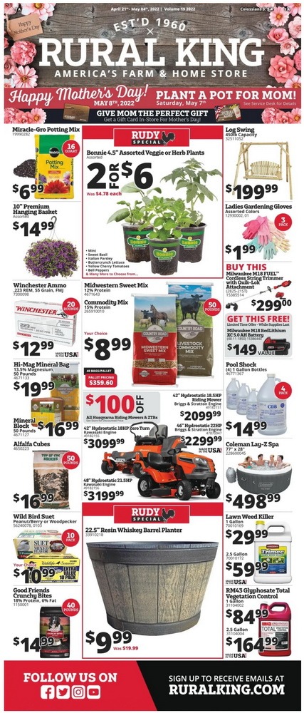 Rural King Weekly Ad Apr 21 – May 05, 2022 (Mother's Day Promotion ...