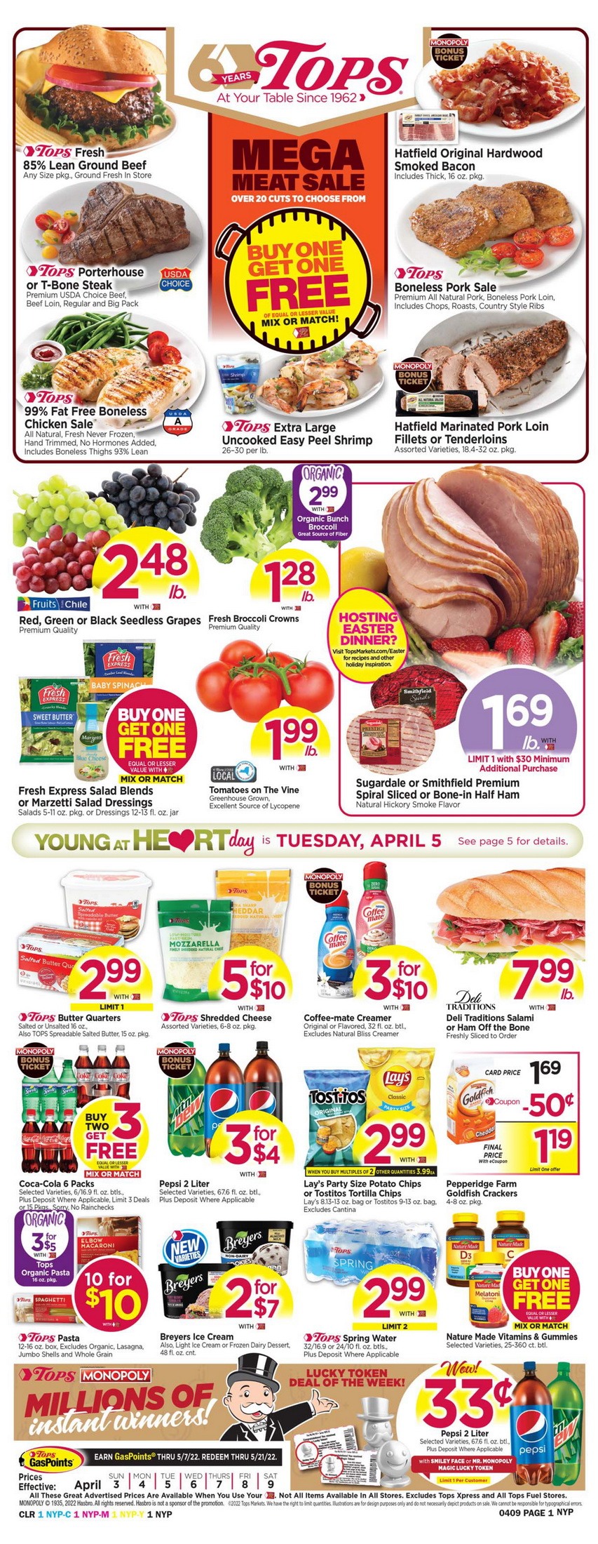 Tops Weekly Sale Apr 03 – Apr 09, 2022