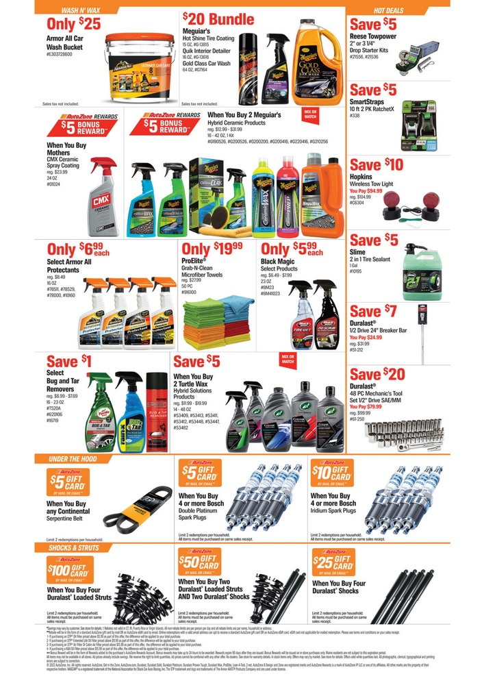 AutoZone Monthly Circular May 03 – May 30, 2022